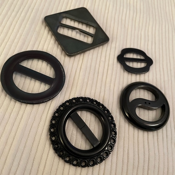Other | Lot Of Antique Vintage Bakelite Metal Plastic Buckles | Poshmark